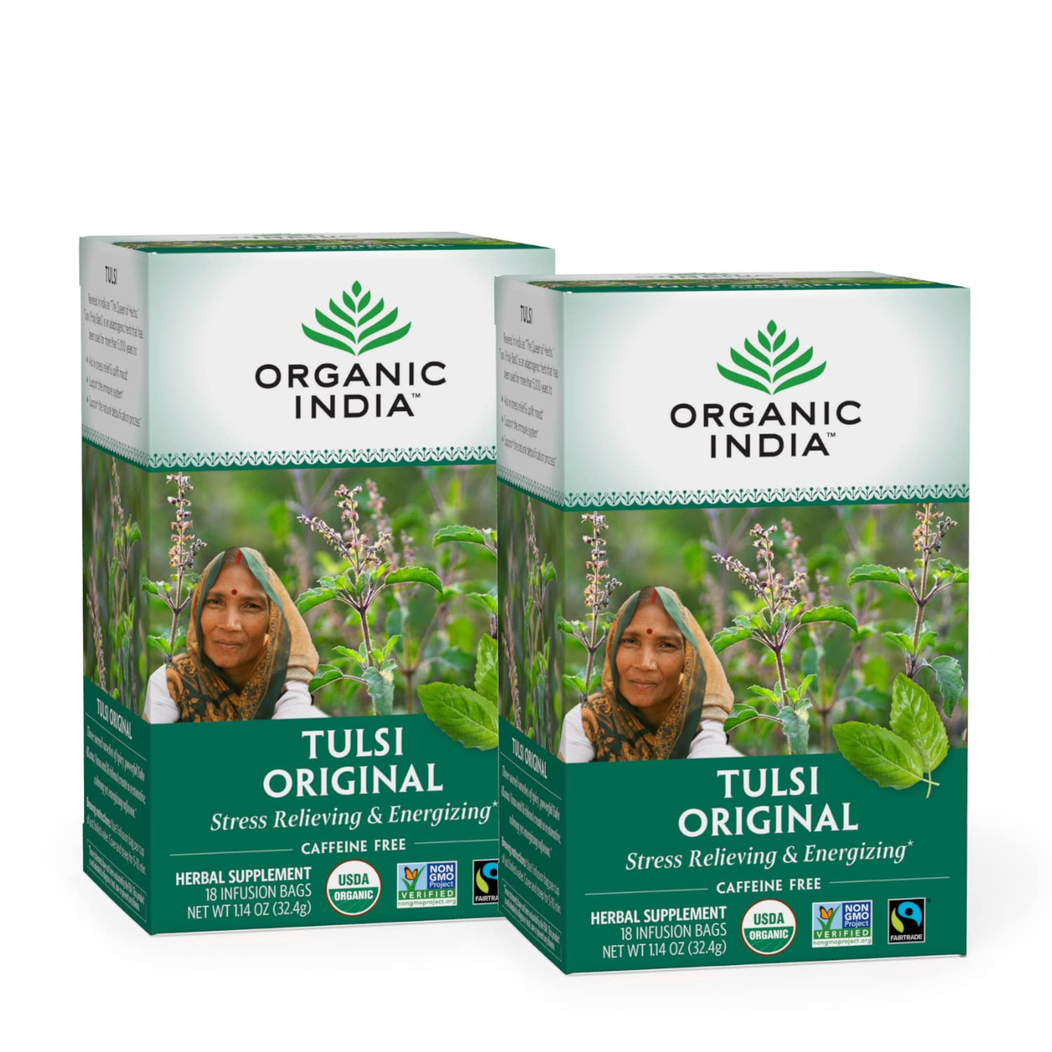 Buy Online Organic Tulsi Tea Bags (18ct) | NJ USA.